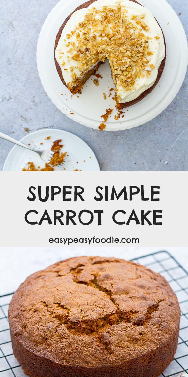 Super Simple Carrot Cake - Easy Peasy Foodie