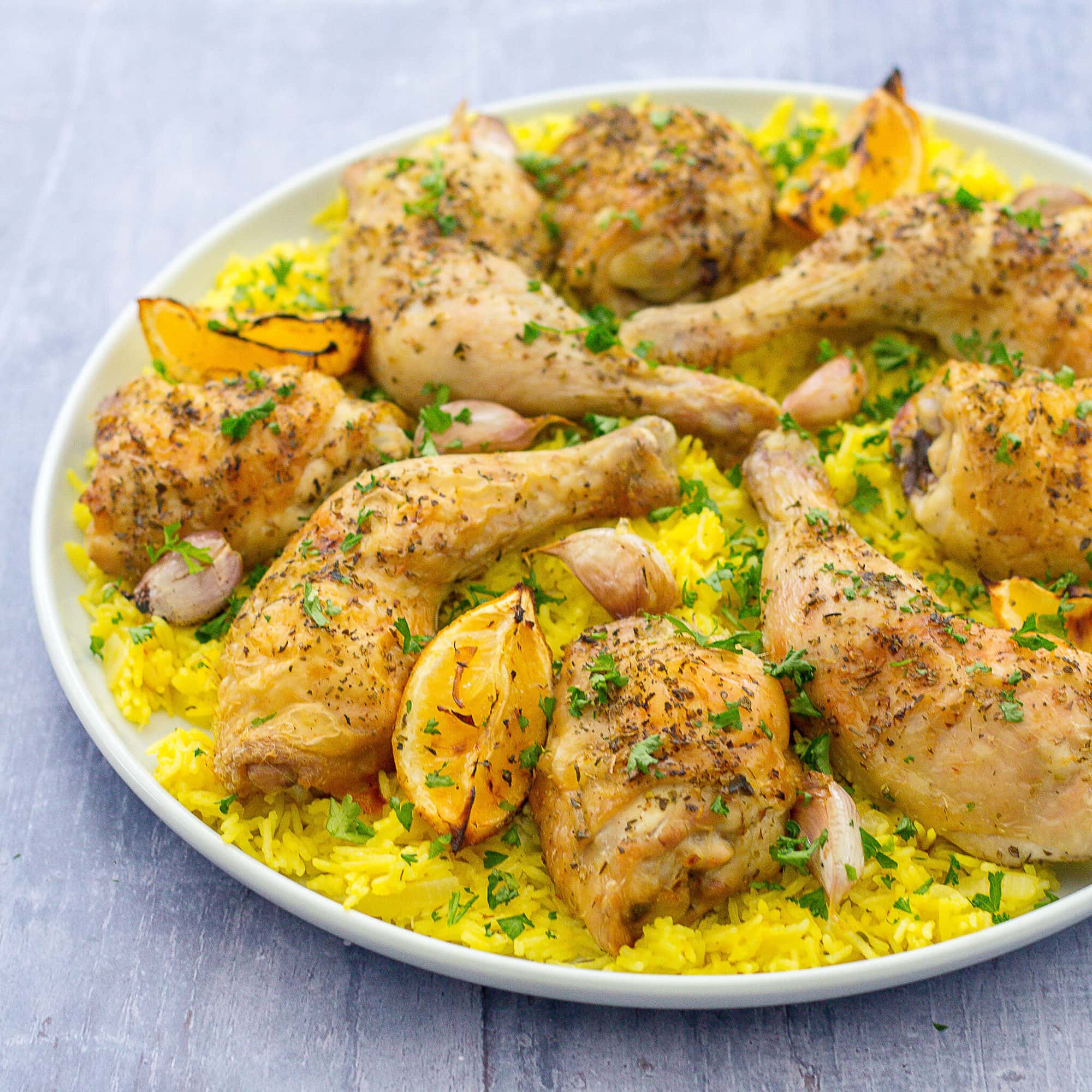 Lemon and garlic chicken traybake - Easy Peasy Foodie