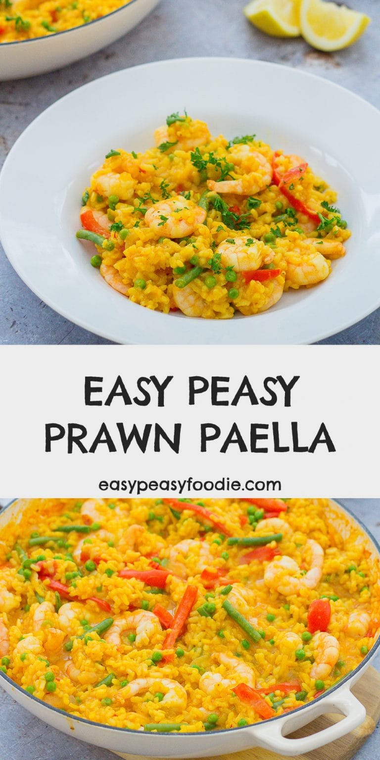 Easy Peasy Prawn Paella - Easy Peasy Foodie