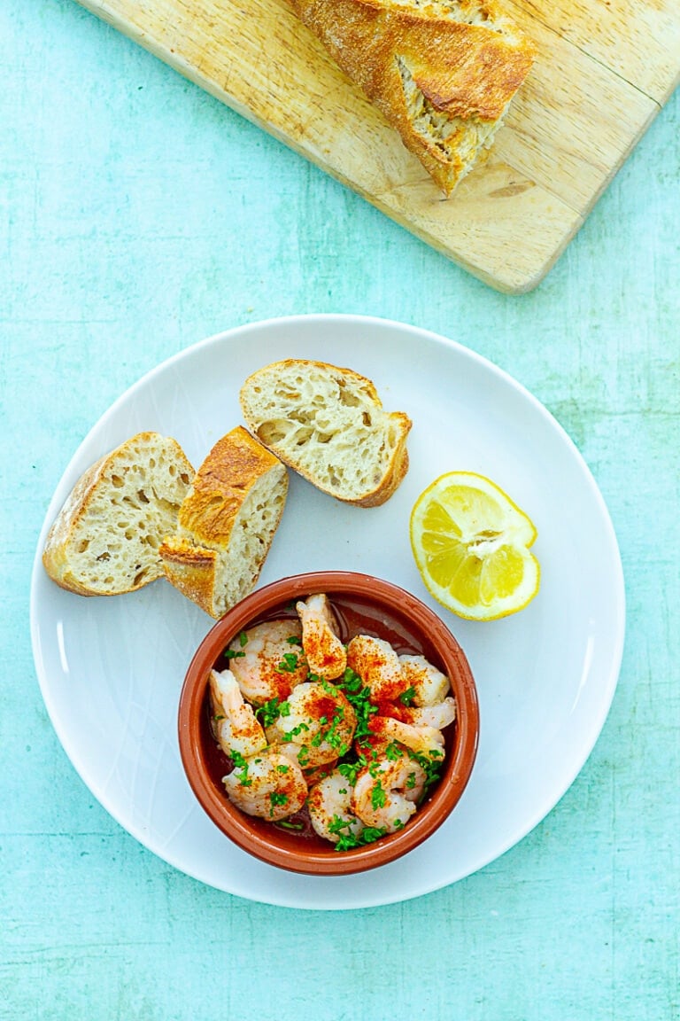 Spanish Garlic Prawns (Gambas al Ajillo) - Easy Peasy Foodie
