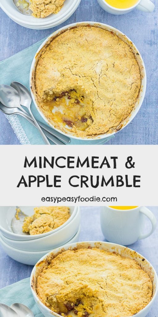 Easy Mincemeat and Apple Crumble - Easy Peasy Foodie