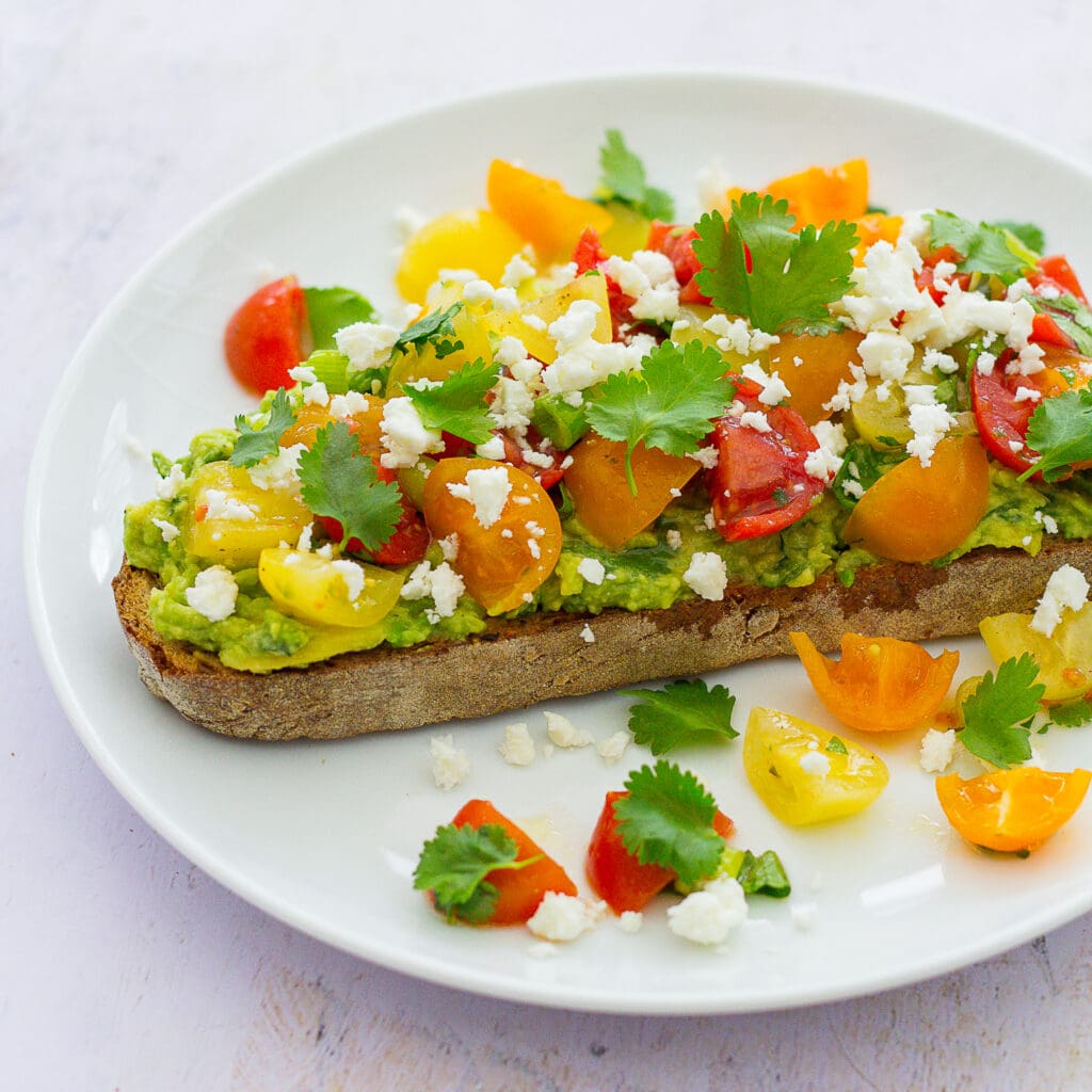 Mexican Style Avocado Toast - Easy Peasy Foodie