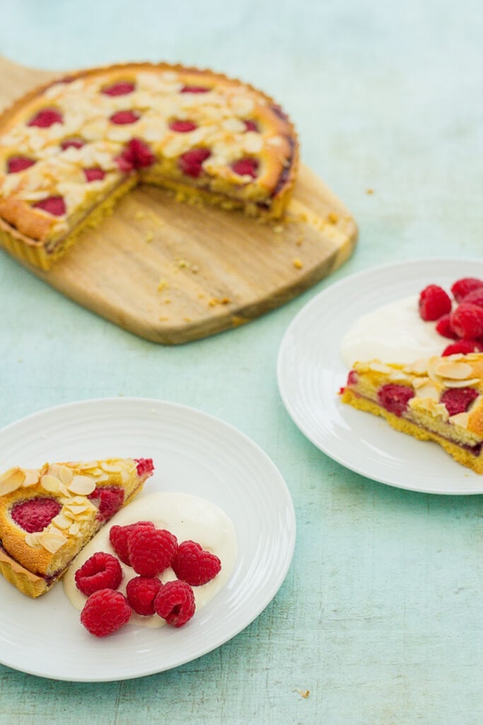Raspberry Bakewell Tart - Easy Peasy Foodie