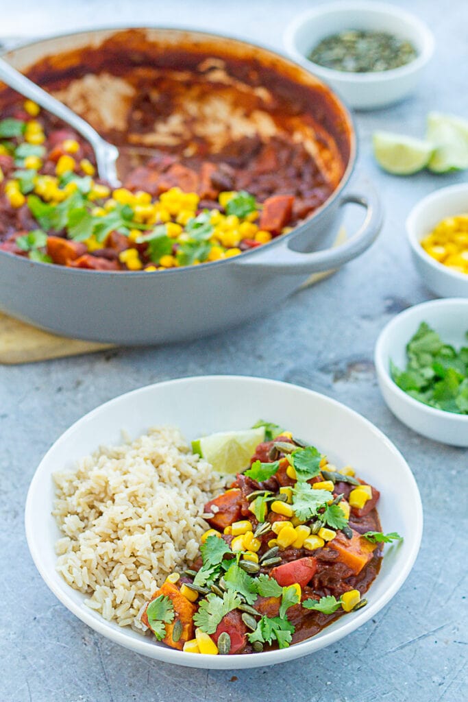 Vegetable Mole (Vegan) - Easy Peasy Foodie
