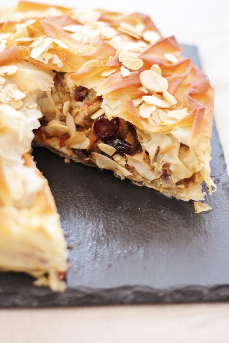 Moroccan Turkey Filo Pie - Easy Peasy Foodie