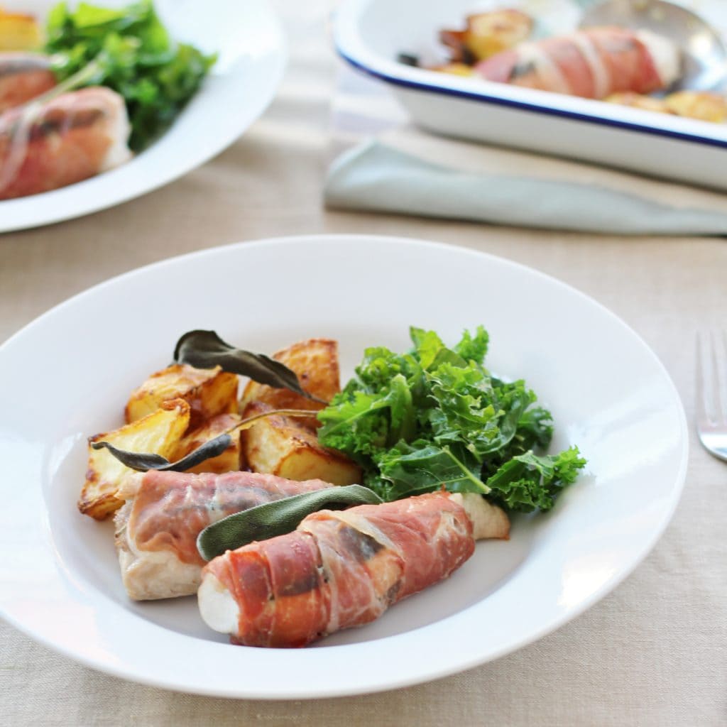 Prosciutto Wrapped Turkey Mini Fillets with Sage and Sausage Stuffing ...