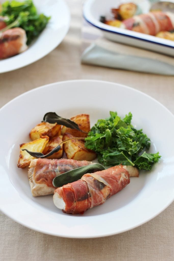 Prosciutto Wrapped Turkey Mini Fillets with Sage and Sausage Stuffing ...