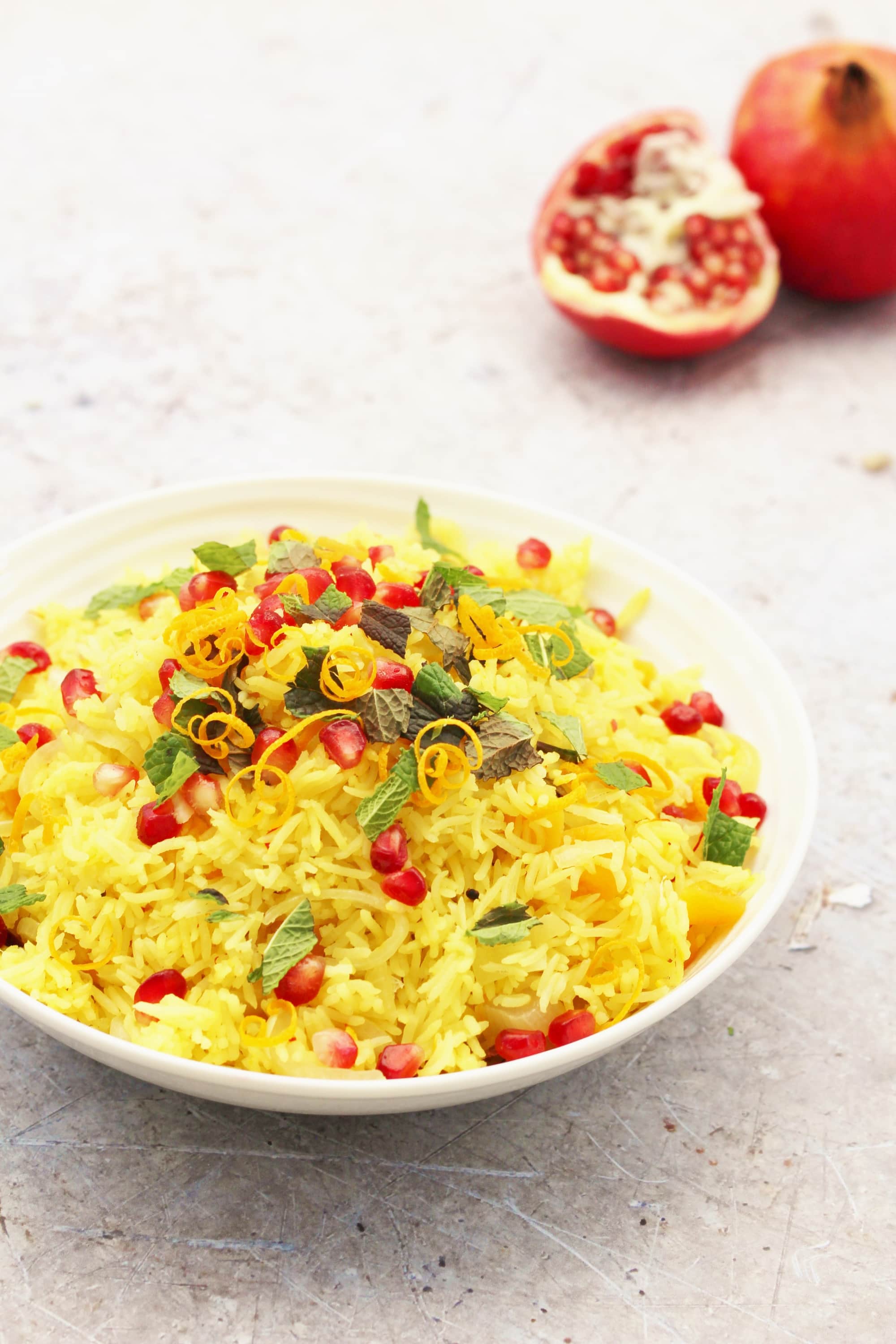 Persian Jewelled Rice and Spicy Lamb Meatballs - Easy Peasy Foodie