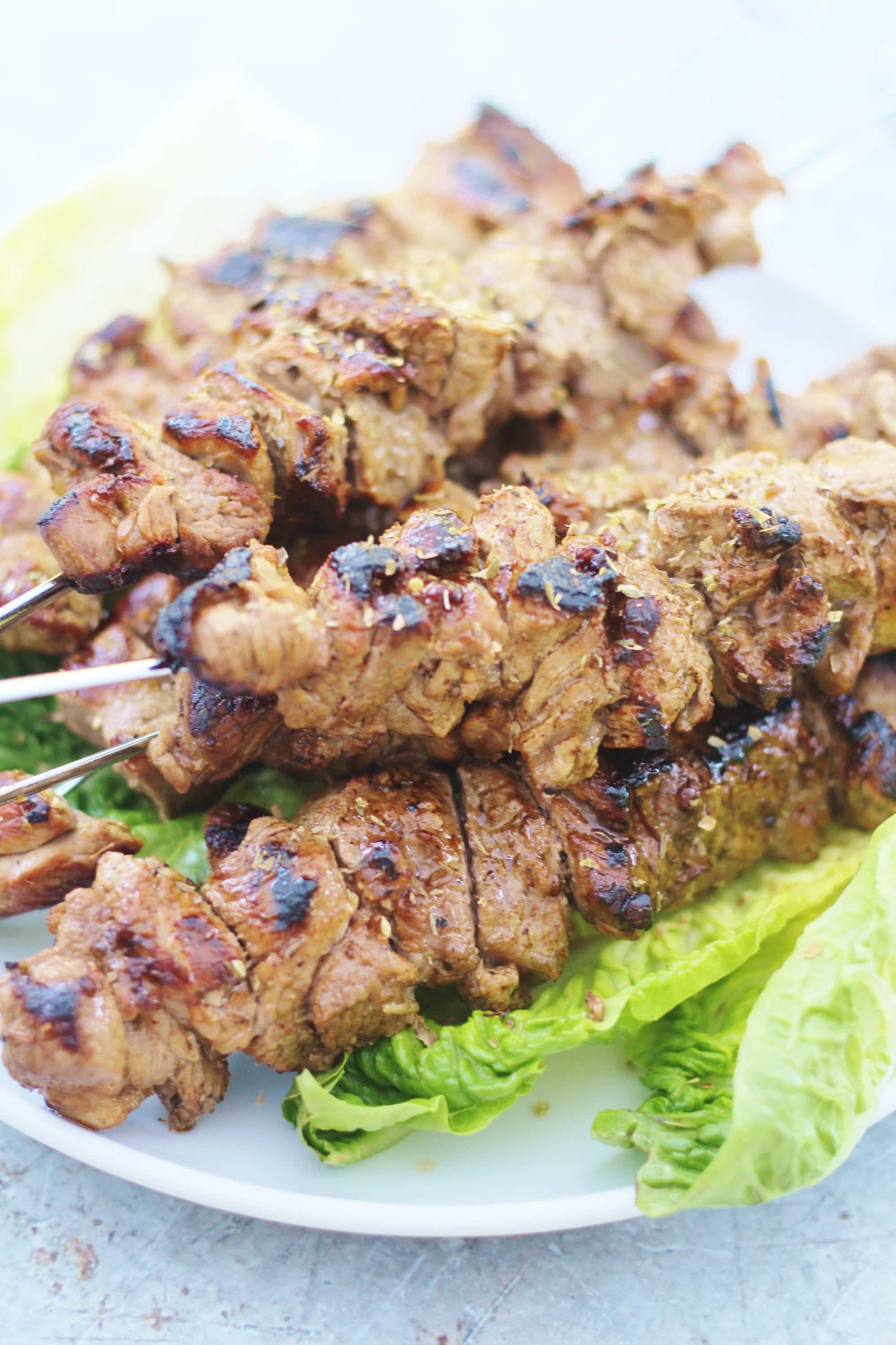 Greek Style Lamb Kebabs (Souvlaki) - Easy Peasy Foodie