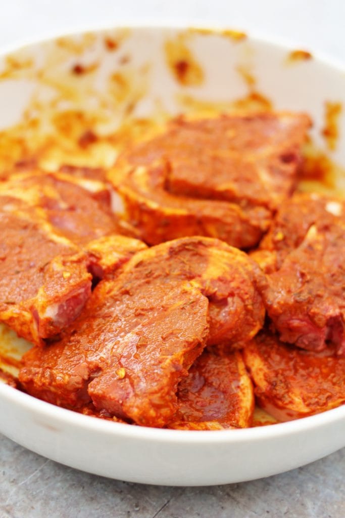 Moroccan Lamb Chops with Yogurt and Cucumber Sauce - Easy Peasy Foodie