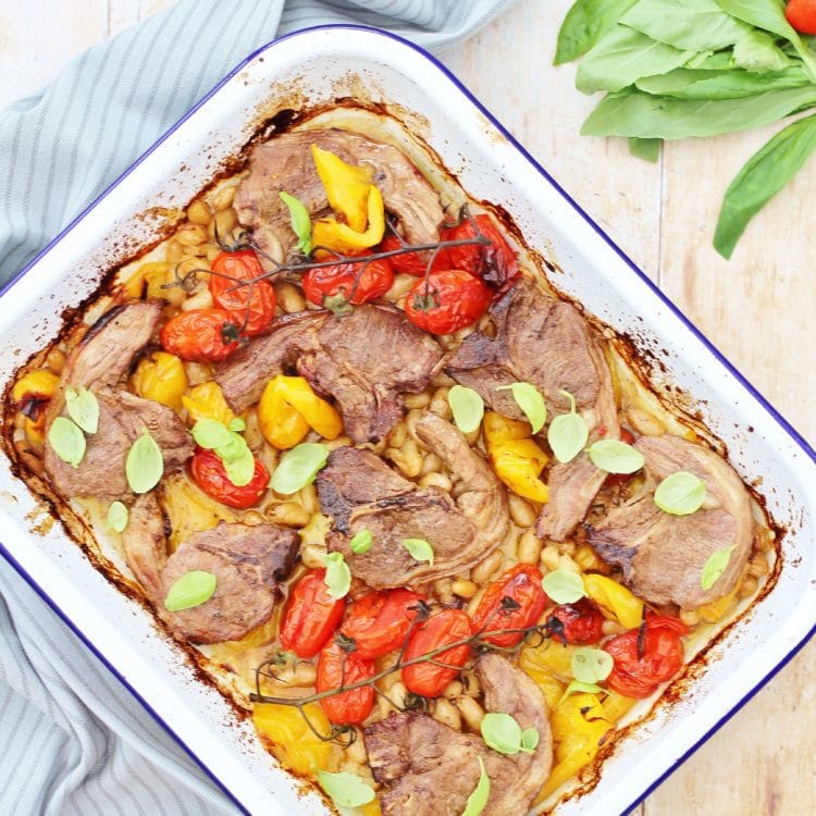 Italian Style Lamb Traybake - Easy Peasy Foodie