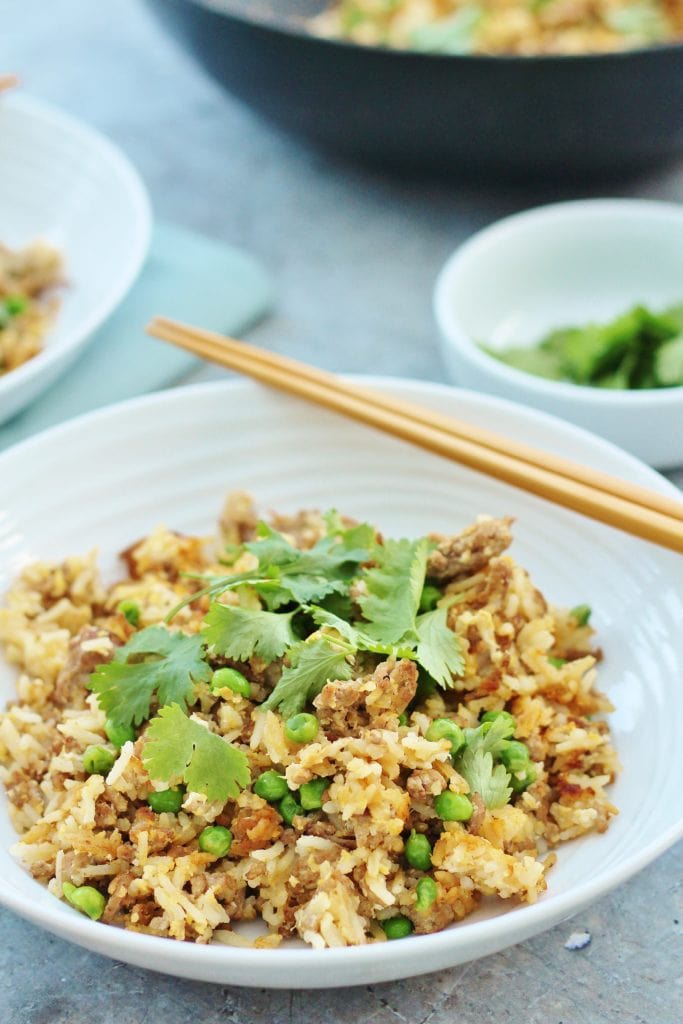 Chinese Style Lamb Fried Rice - Easy Peasy Foodie