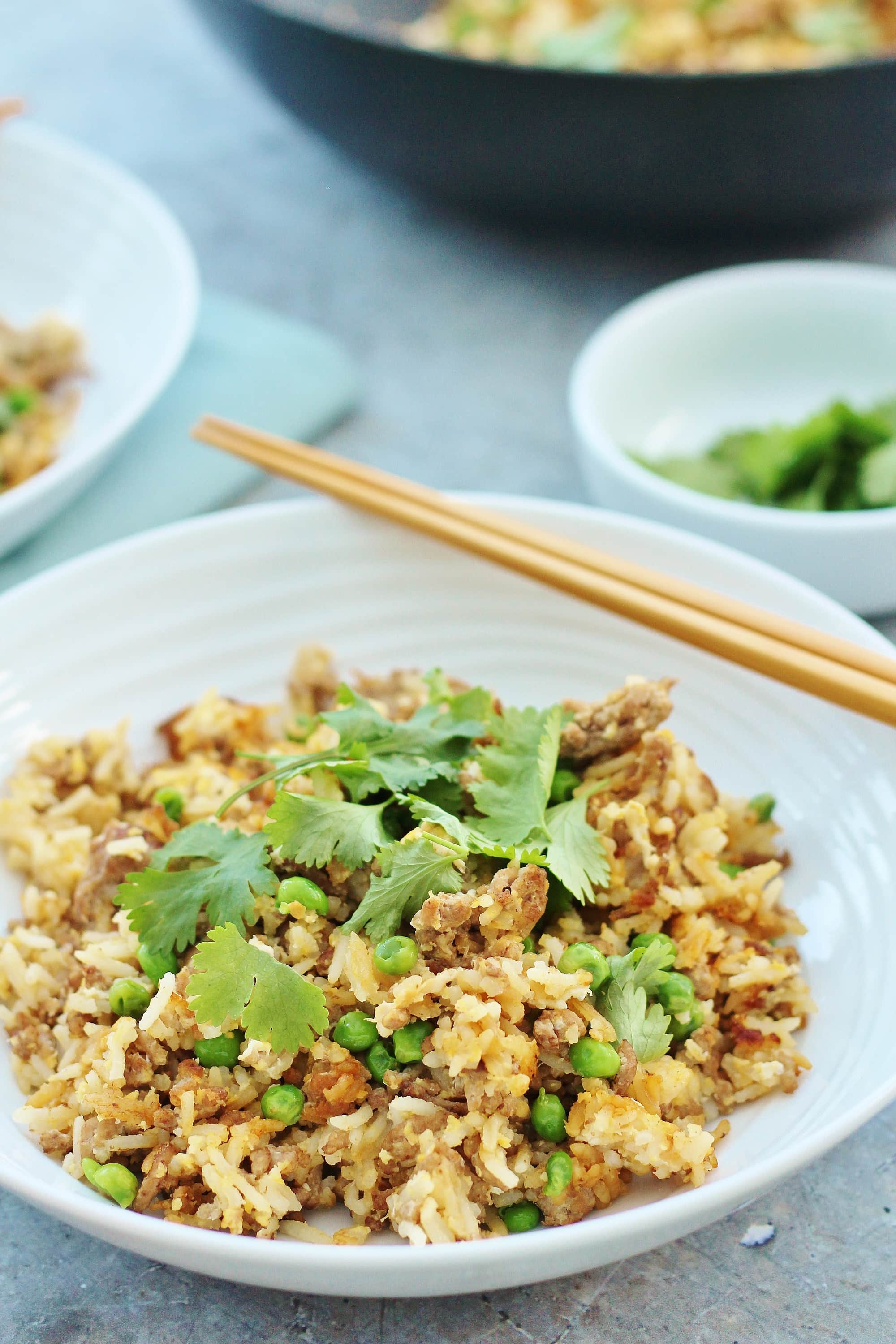 Chinese Style Lamb Fried Rice - Easy Peasy Foodie