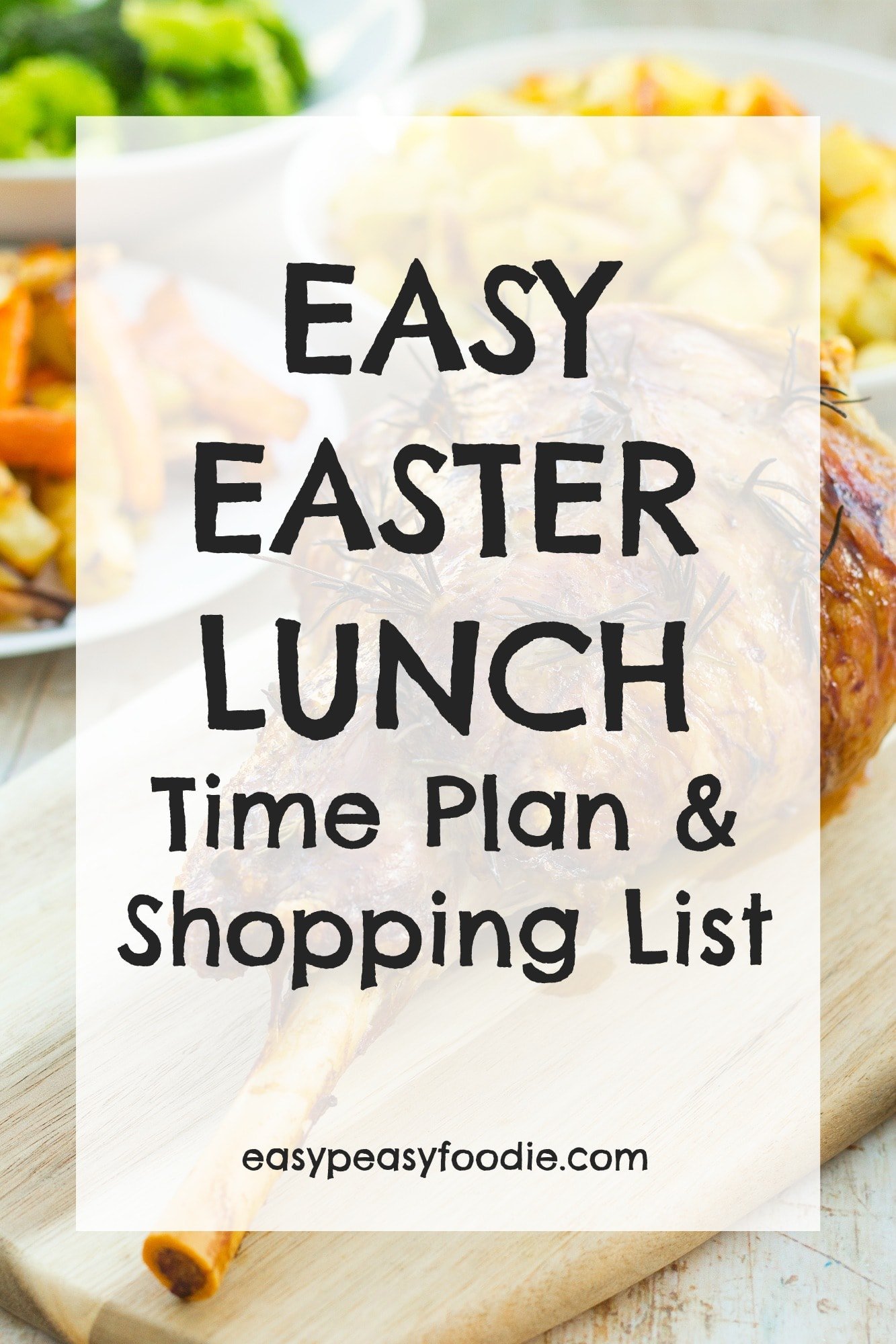 Easy Easter Lunch Time Plan and Shopping List - Easy Peasy Foodie