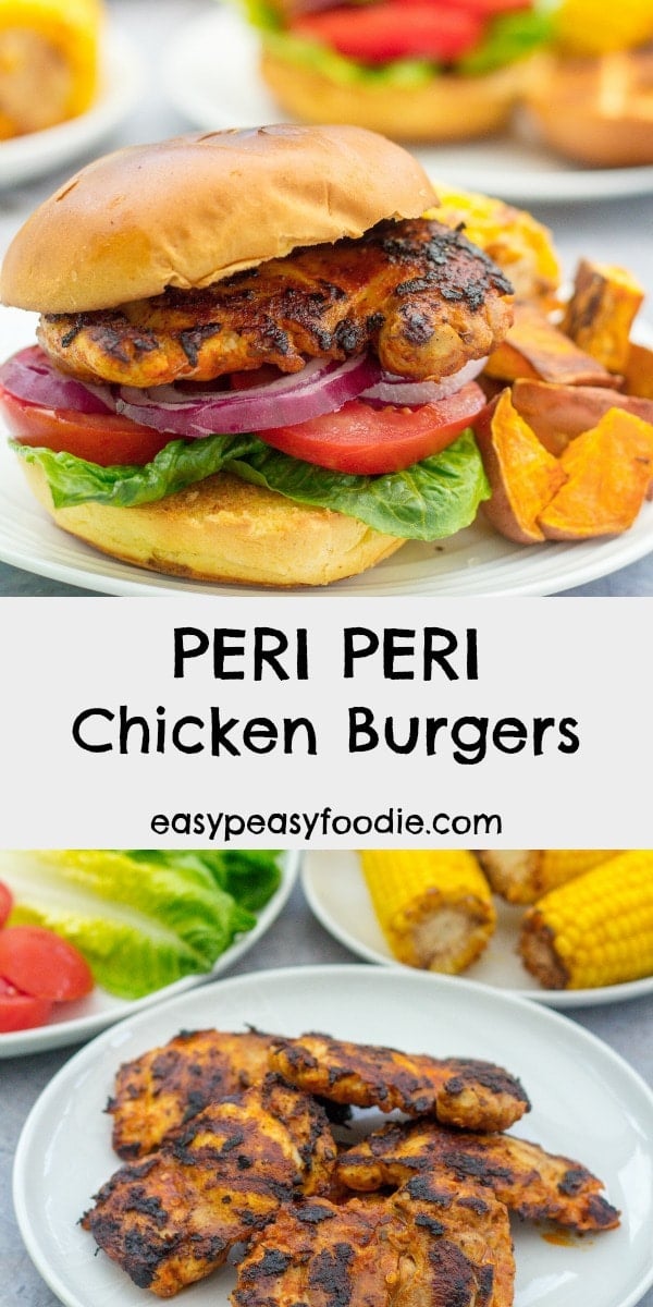 Peri Peri Chicken Burgers (Nando's Copycat) - Easy Peasy Foodie