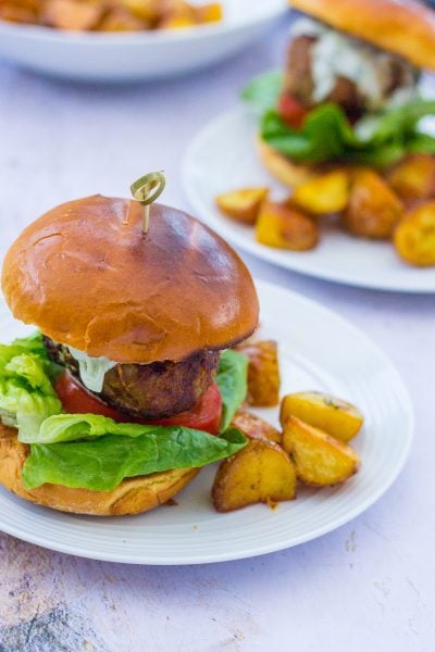 Spicy Moroccan Lamb Burgers - Easy Peasy Foodie
