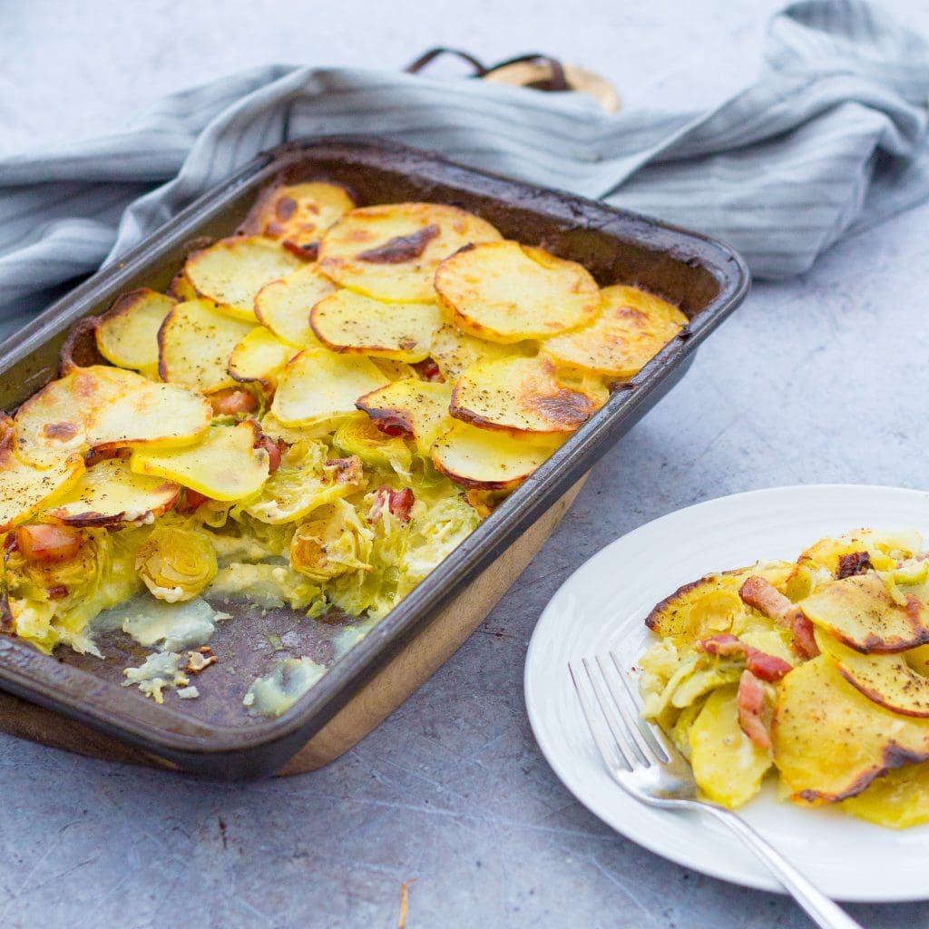 Sprout Gratin - Easy Peasy Foodie