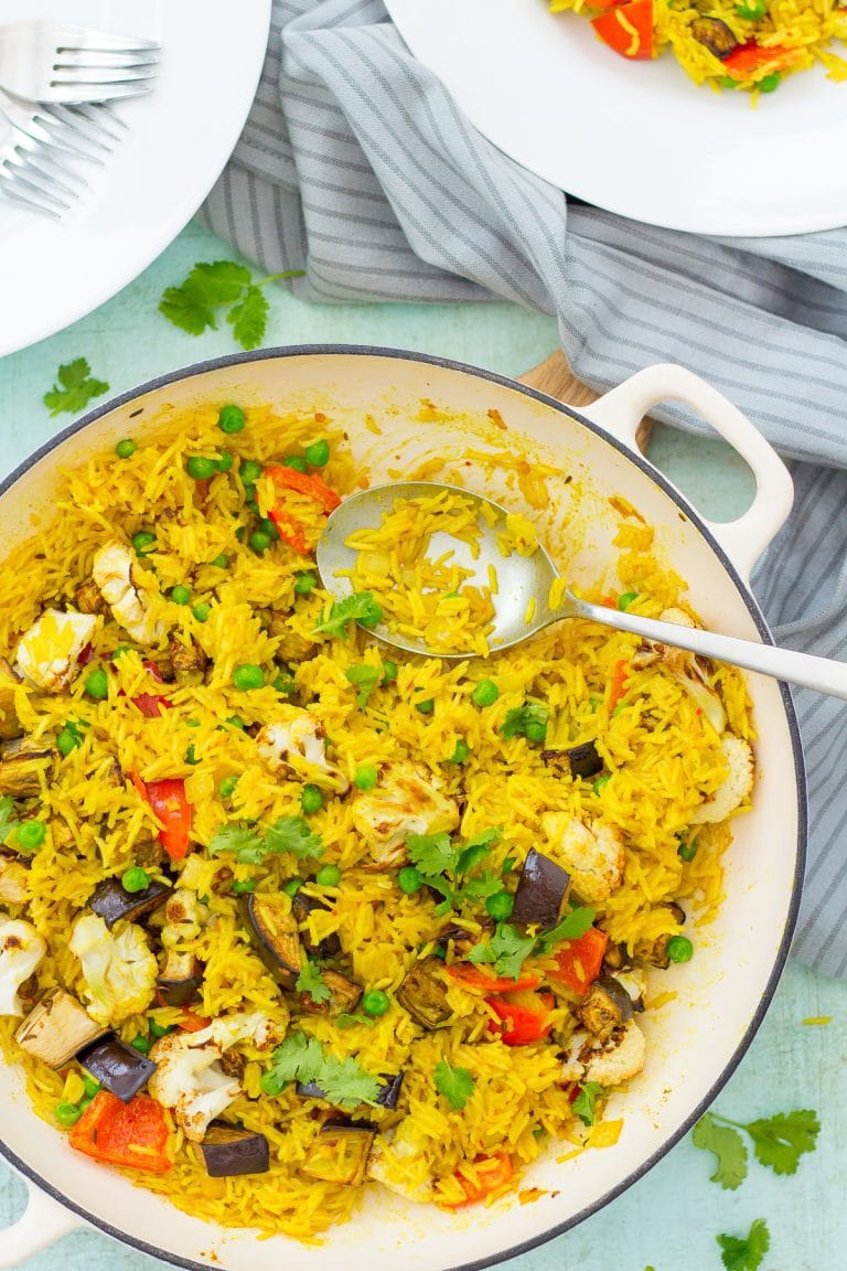 Easy Vegetable Biryani (Vegan) - Easy Peasy Foodie