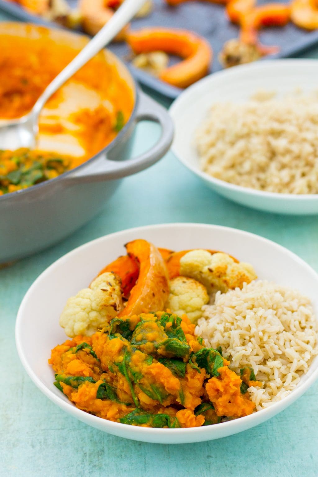 Easy Yellow Split Pea and Spinach Dhal (Vegan) - Easy Peasy Foodie