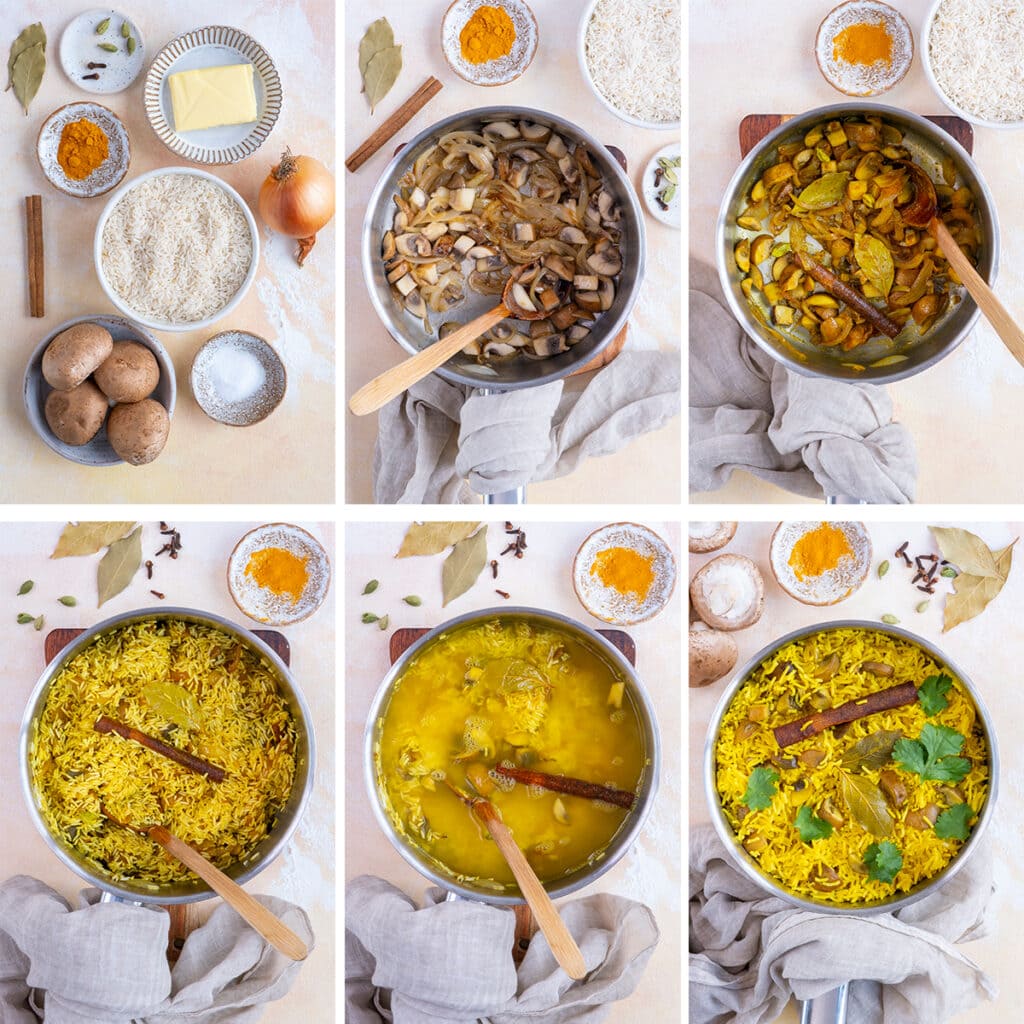 Easy Mushroom Pilau Rice - Easy Peasy Foodie