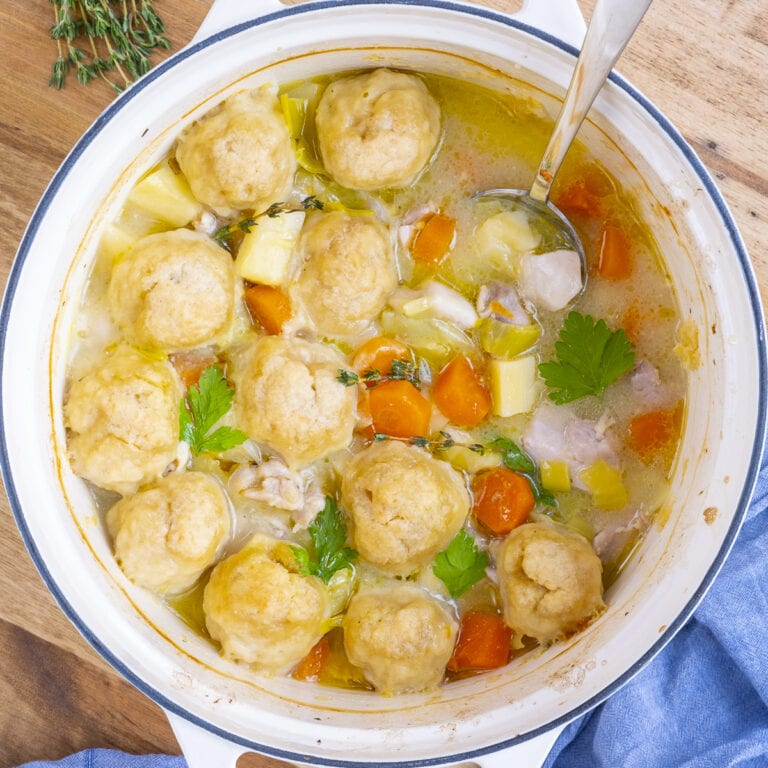 Traditional British Suet Dumplings - Easy Peasy Foodie