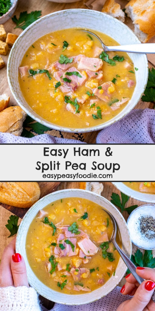 Easy Ham and Split Pea Soup - Easy Peasy Foodie