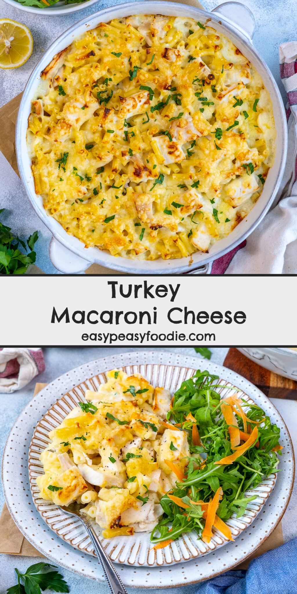 Turkey Macaroni Cheese - Easy Peasy Foodie