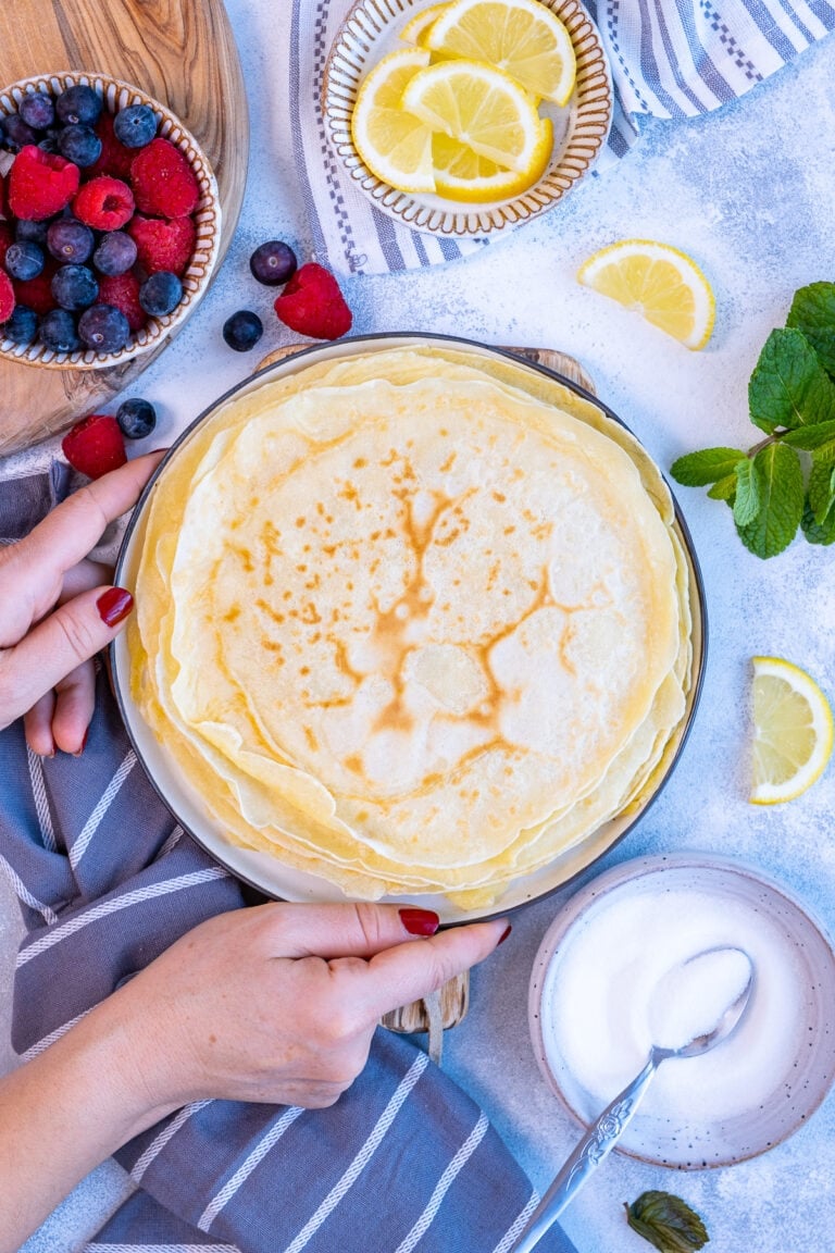 Traditional English Pancakes - Easy Peasy Foodie