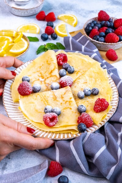 Traditional English Pancakes - Easy Peasy Foodie