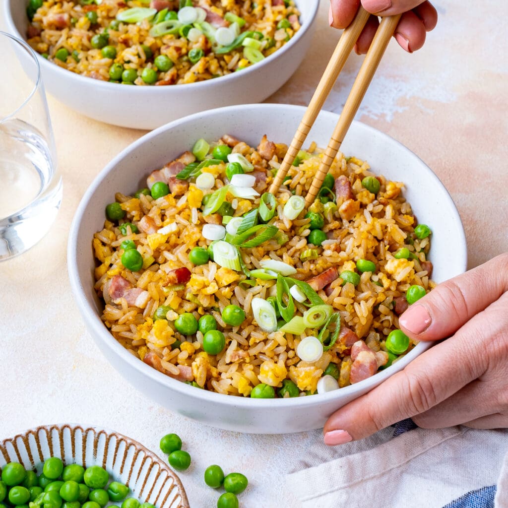 Bacon And Egg Fried Rice - Easy Peasy Foodie