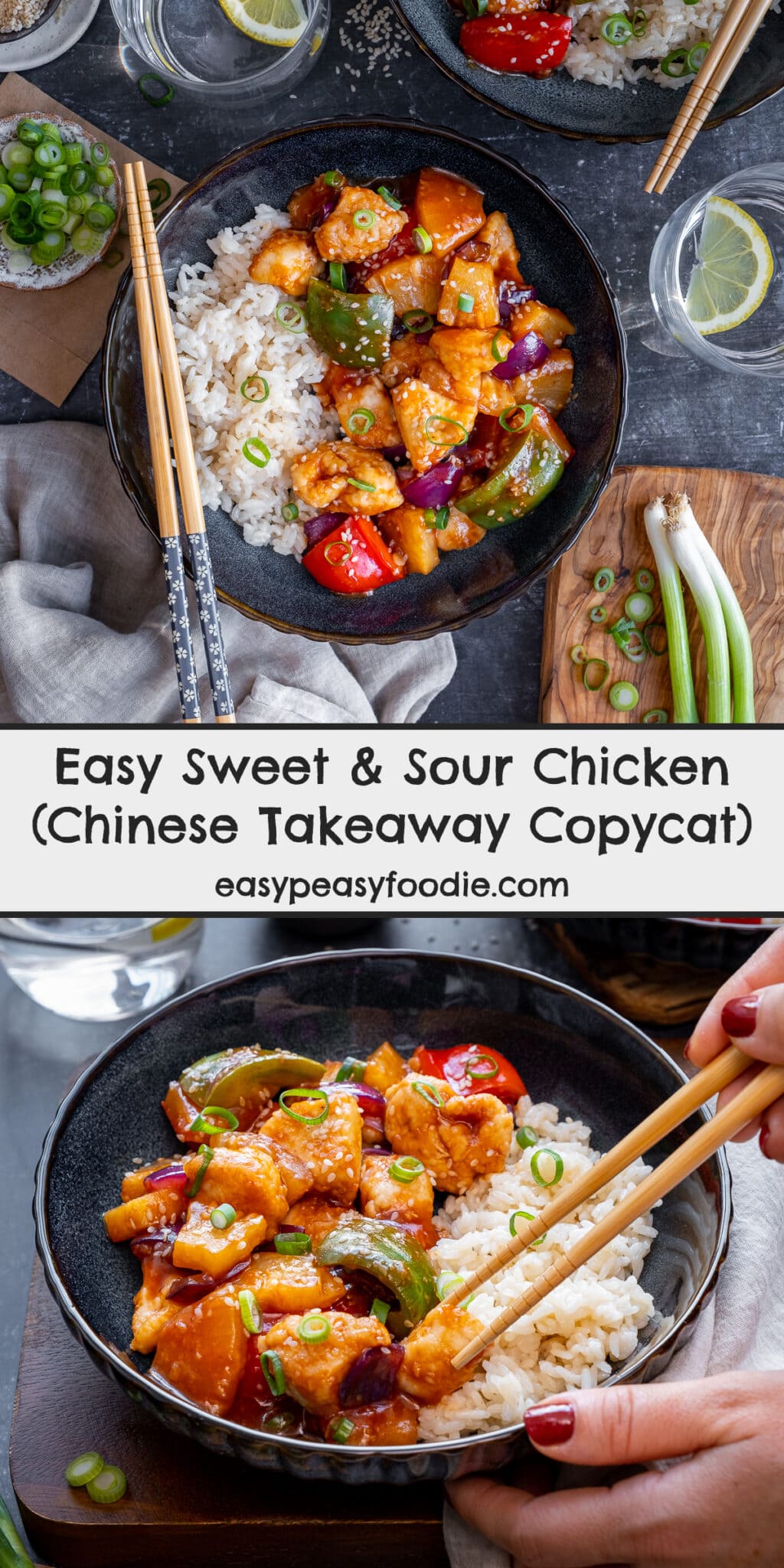 Easy Sweet and Sour Chicken (Chinese Takeaway Copycat) - Easy Peasy Foodie