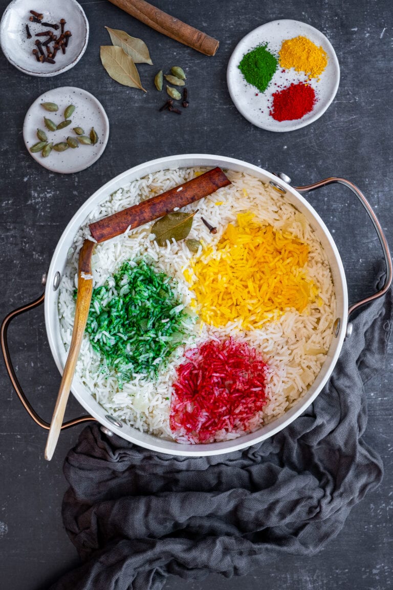 Multicoloured Pilau Rice - Easy Peasy Foodie
