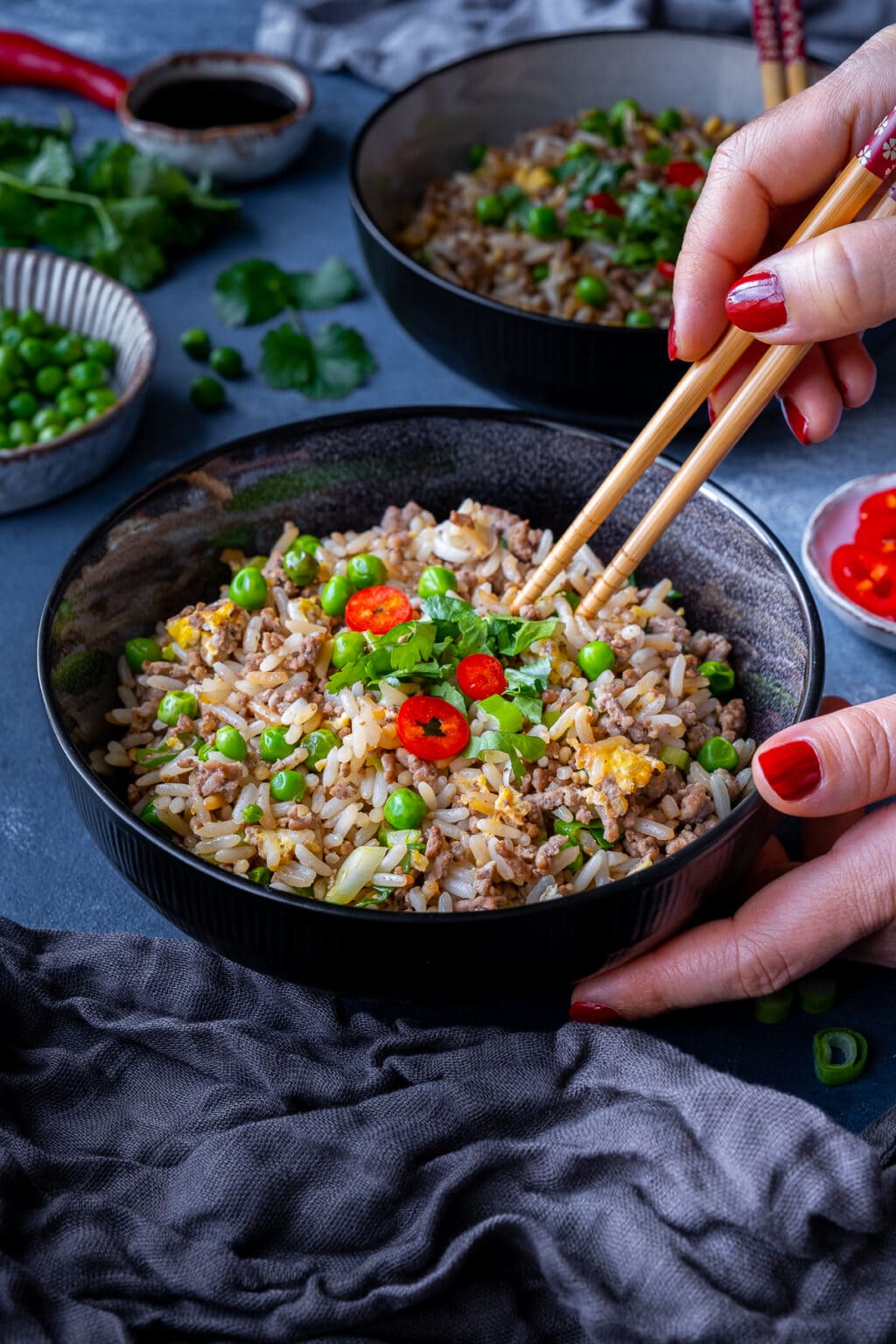 Easy Beef Mince Fried Rice - Easy Peasy Foodie