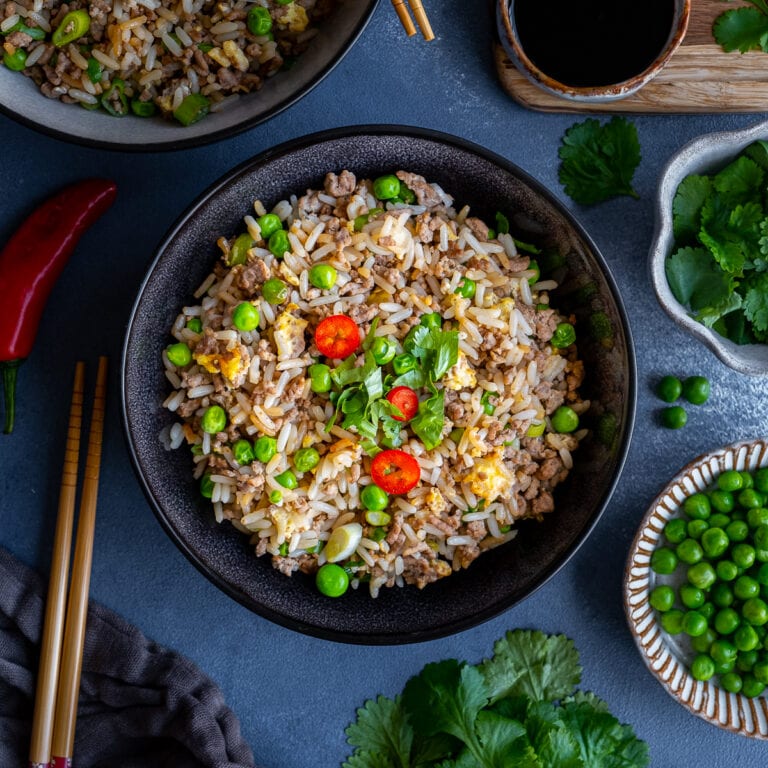 Easy Beef Mince Fried Rice - Easy Peasy Foodie