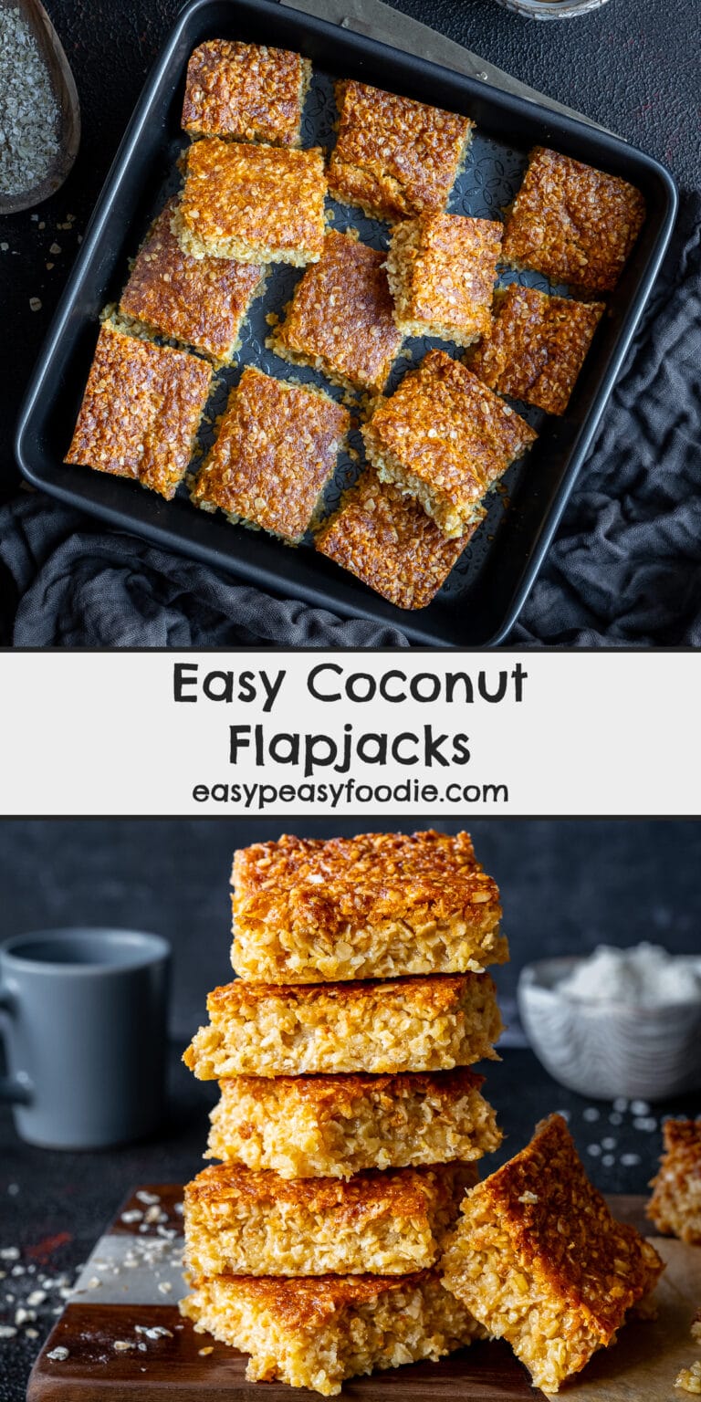 Easy Coconut Flapjacks - Easy Peasy Foodie