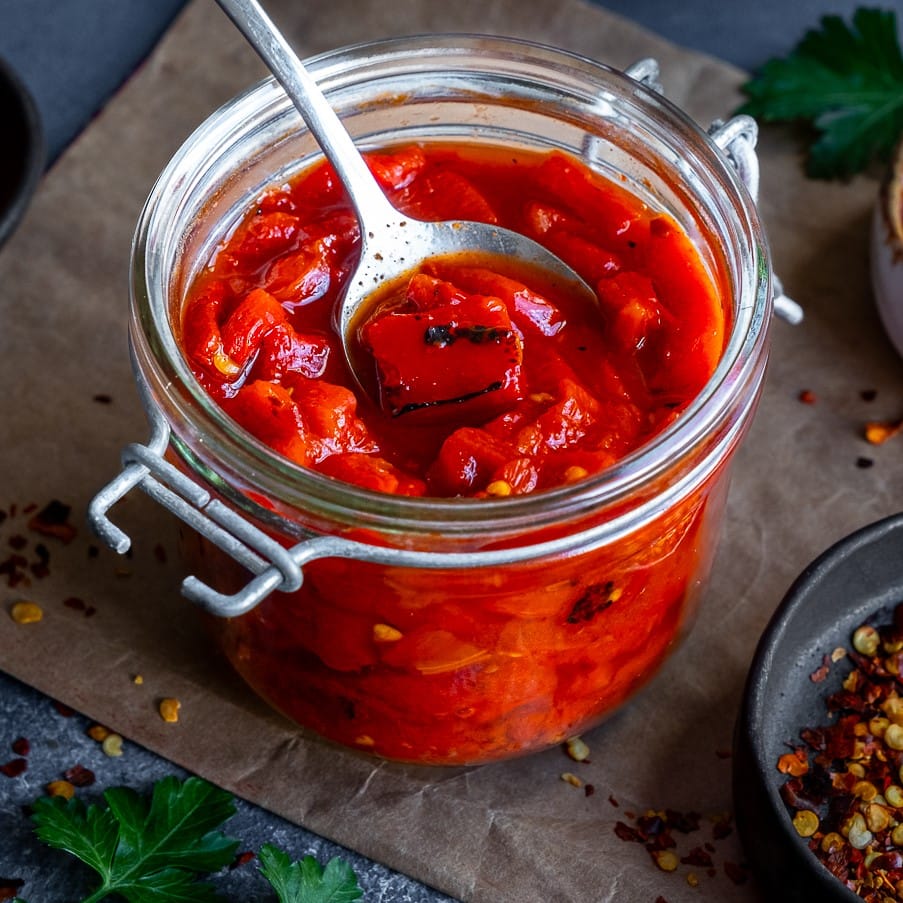 Homemade Nando’s Smoky Red Pepper Chutney - Easy Peasy Foodie