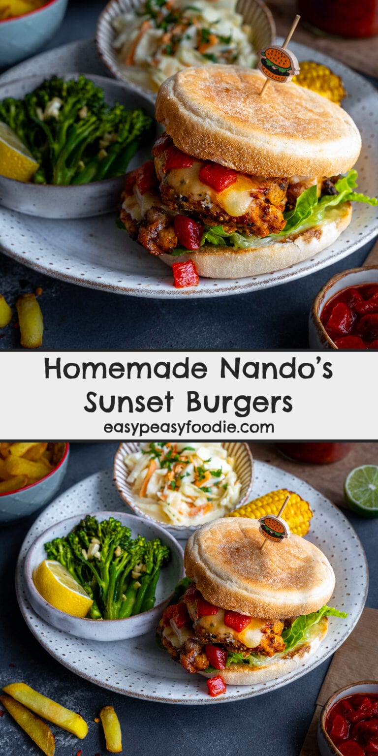 Homemade Nando’s Sunset Burgers - Easy Peasy Foodie
