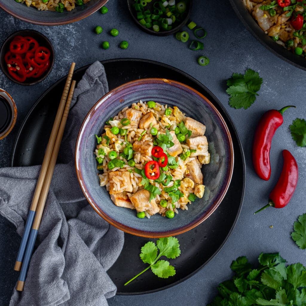 Leftover Pork Fried Rice - Easy Peasy Foodie