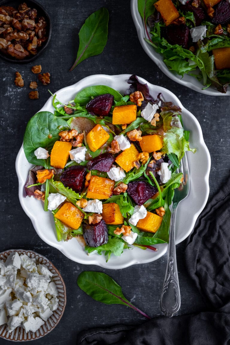 Roasted Butternut Squash and Beetroot Salad with Feta and Walnuts ...