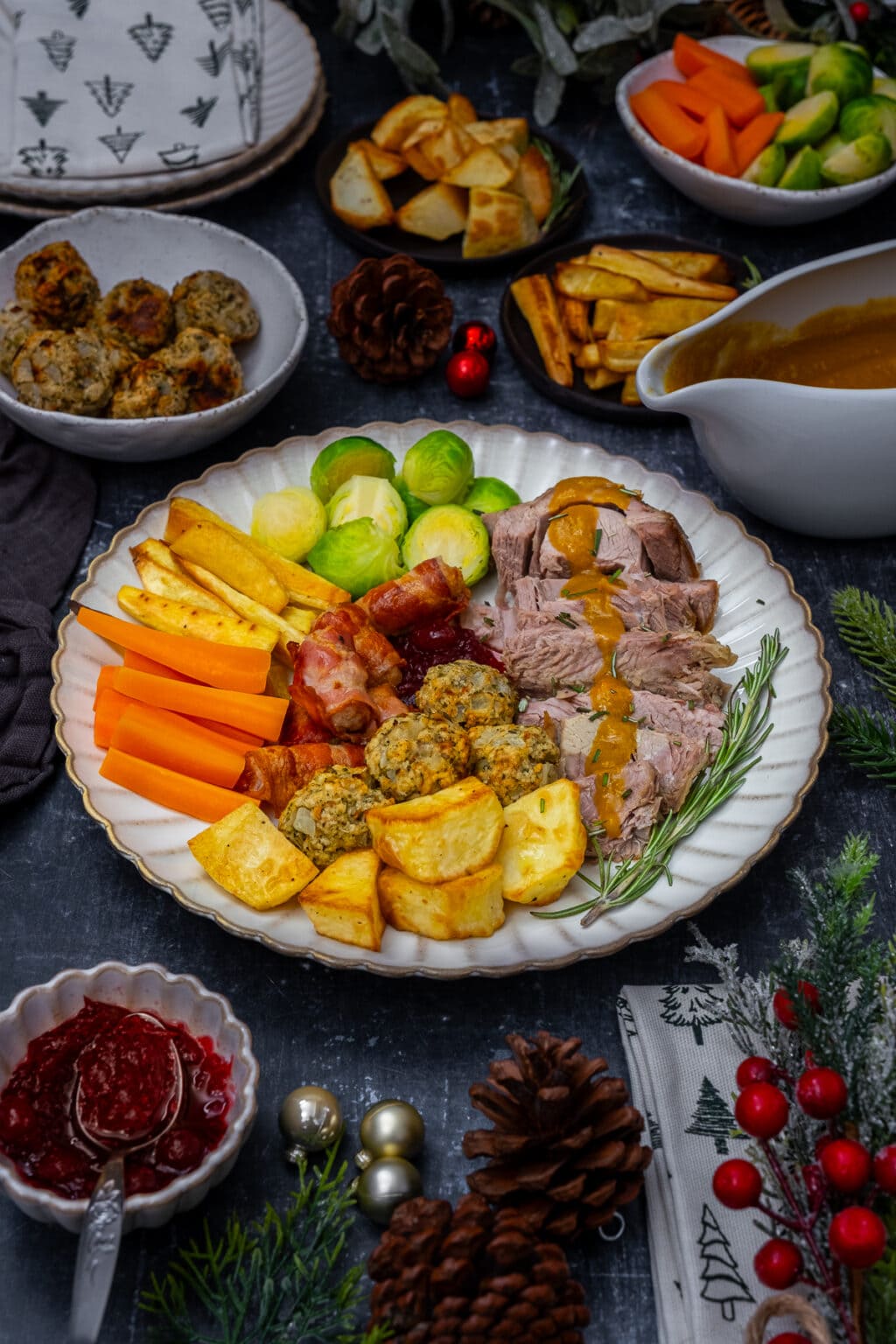 Easy Budget Christmas Dinner (Just £3.73 per head!) + Time Plan - Easy ...