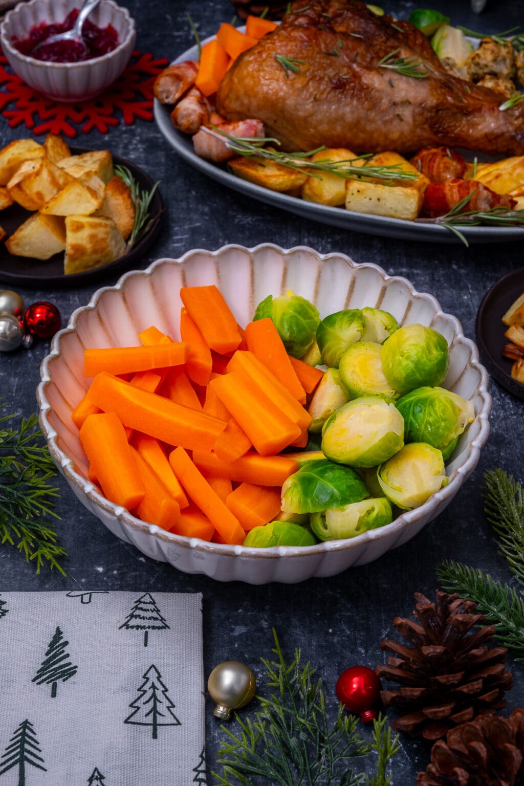 Easy Budget Christmas Dinner (Just £3.73 per head!) + Time Plan - Easy ...