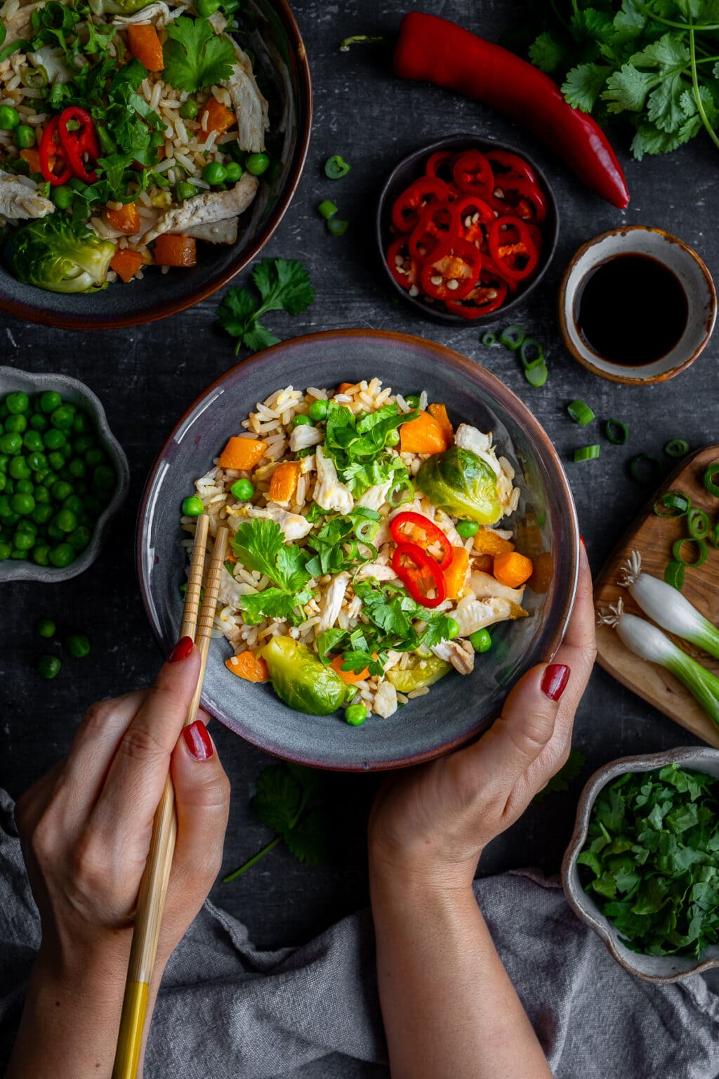Leftover Turkey Fried Rice (The BEST Leftover Turkey Recipe!) - Easy ...
