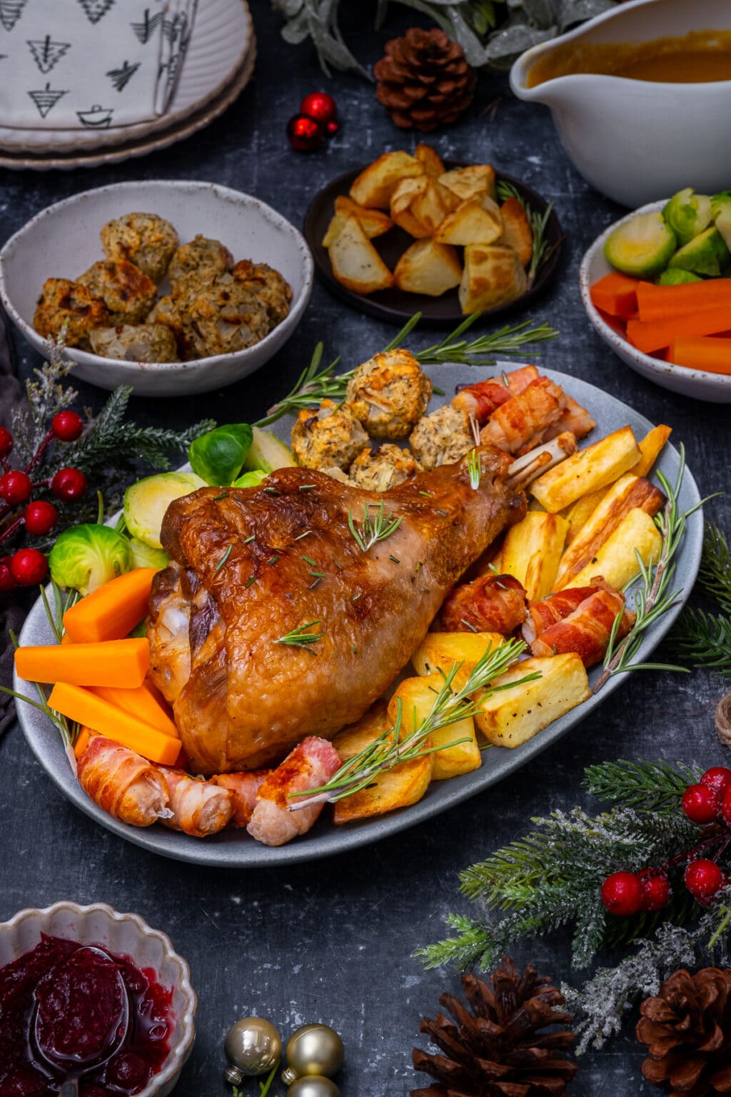 Slow Roast Turkey Leg (+ Amazing Turkey Gravy!) - Easy Peasy Foodie