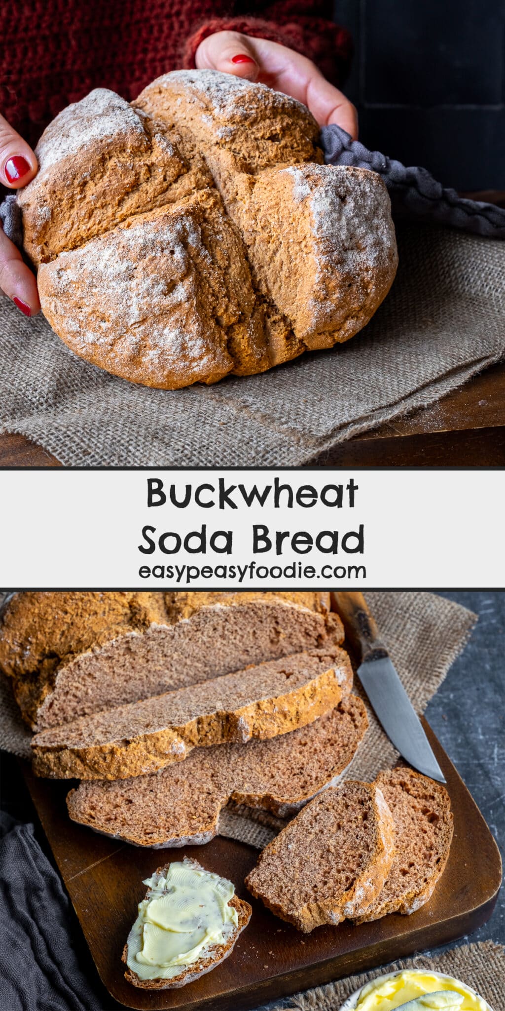 Buckwheat Soda Bread - Easy Peasy Foodie