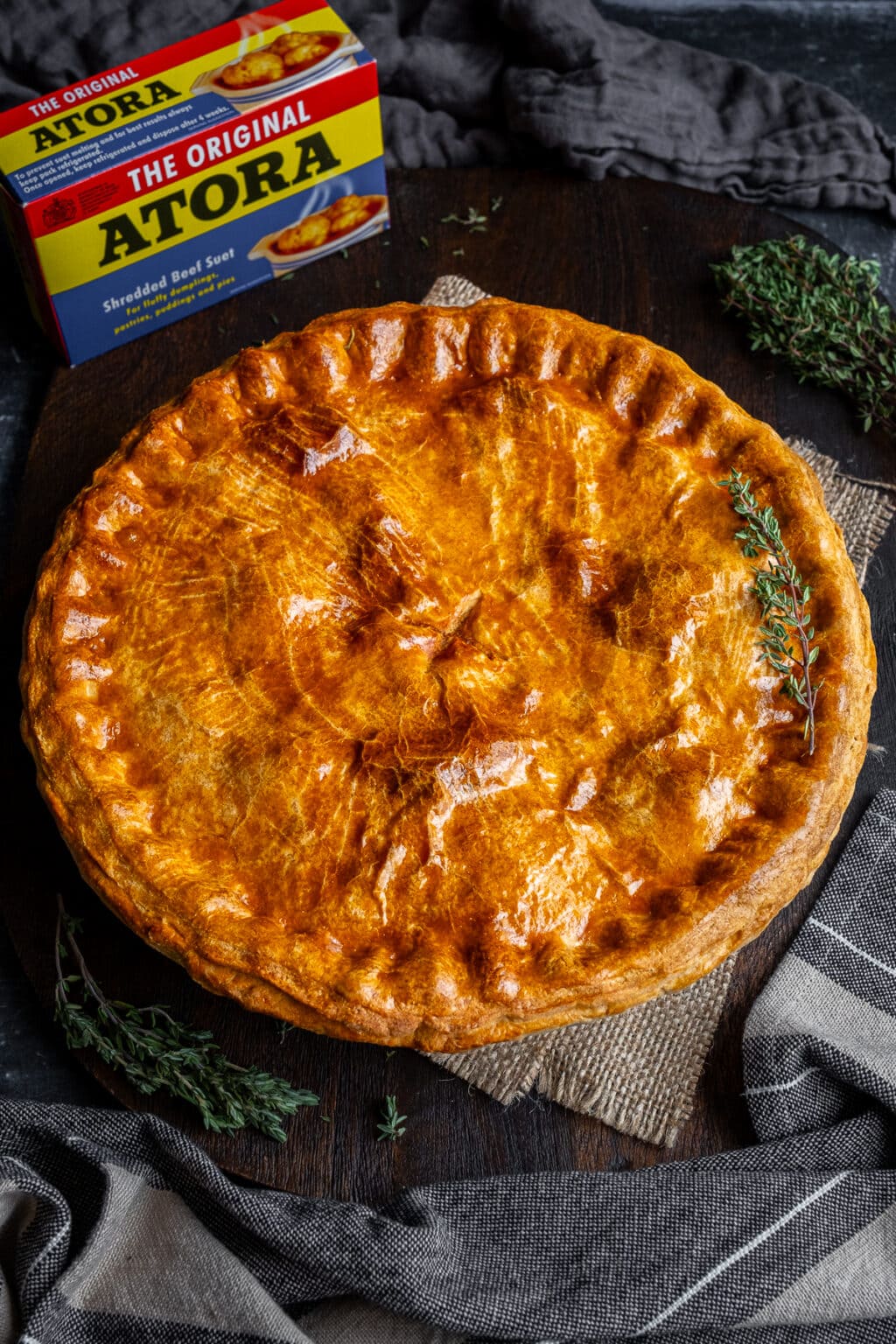 Traditional Suet Crust Steak Pie - Easy Peasy Foodie