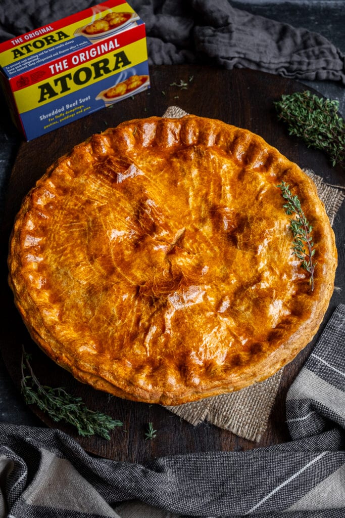 Traditional Suet Crust Steak Pie - Easy Peasy Foodie
