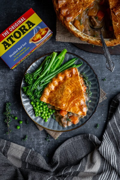 Traditional Suet Crust Steak Pie - Easy Peasy Foodie