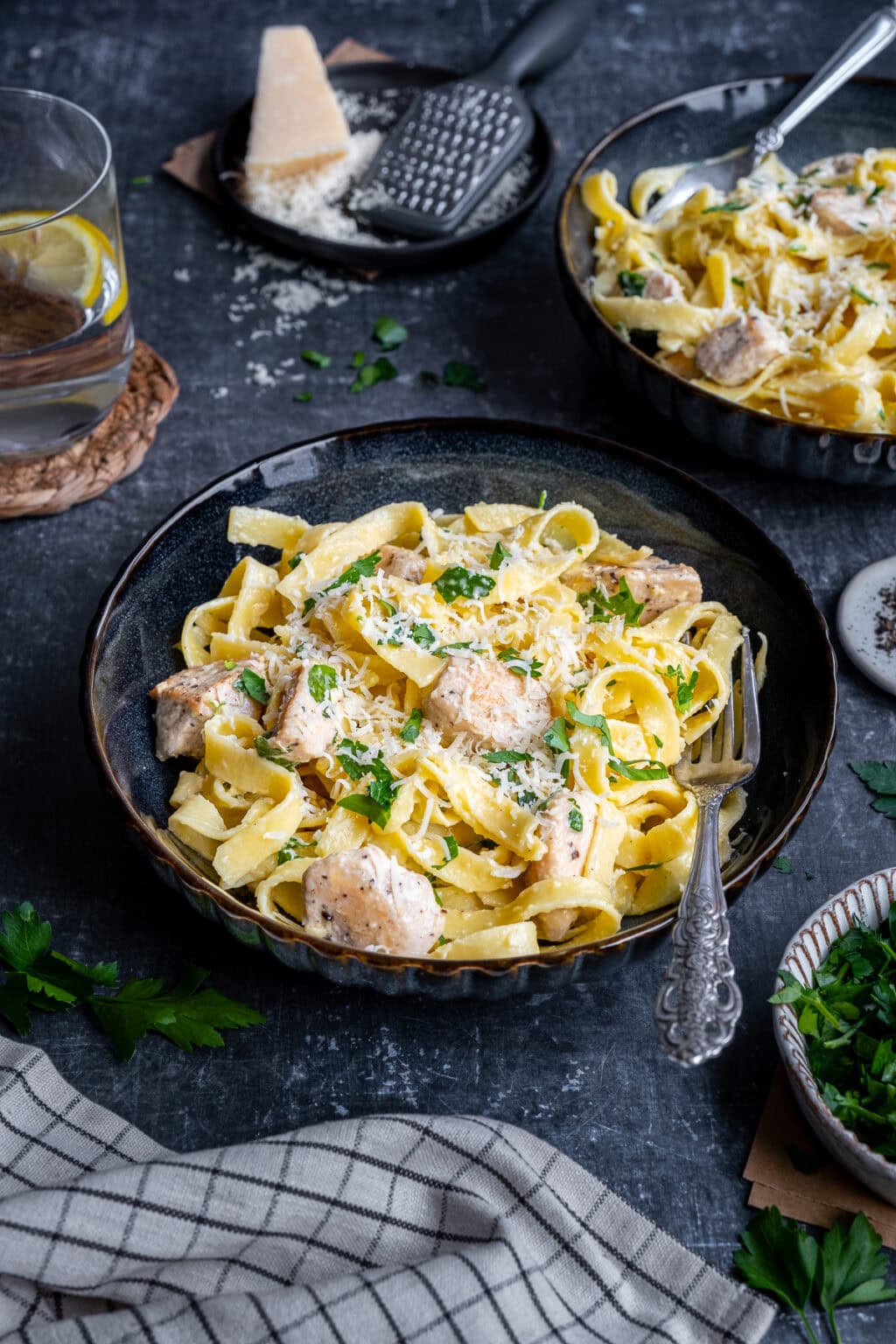 Creamy Chicken Tagliatelle - Easy Peasy Foodie