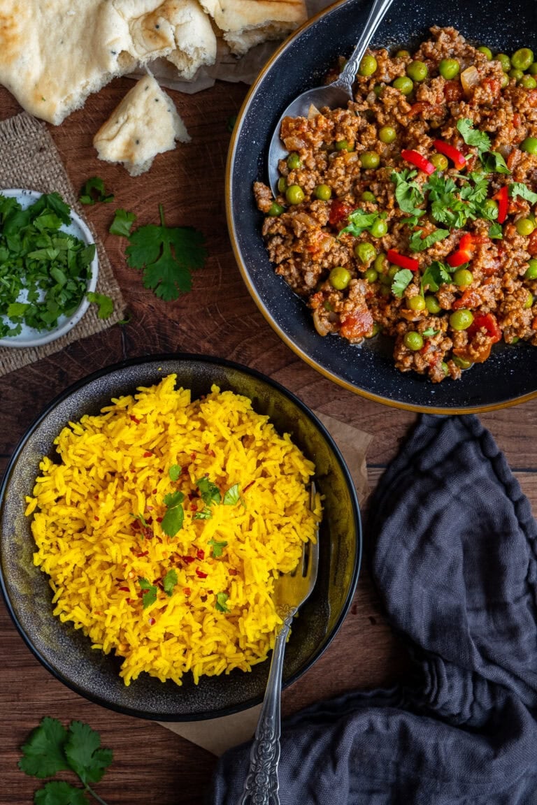 Easy Indian-style Yellow Rice (Turmeric Rice) - Easy Peasy Foodie