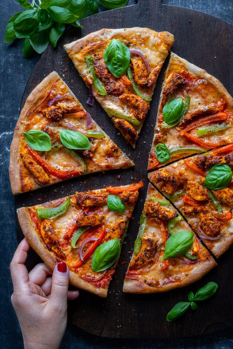 Peri Peri Chicken Pizza (Nando’s Inspired) - Easy Peasy Foodie